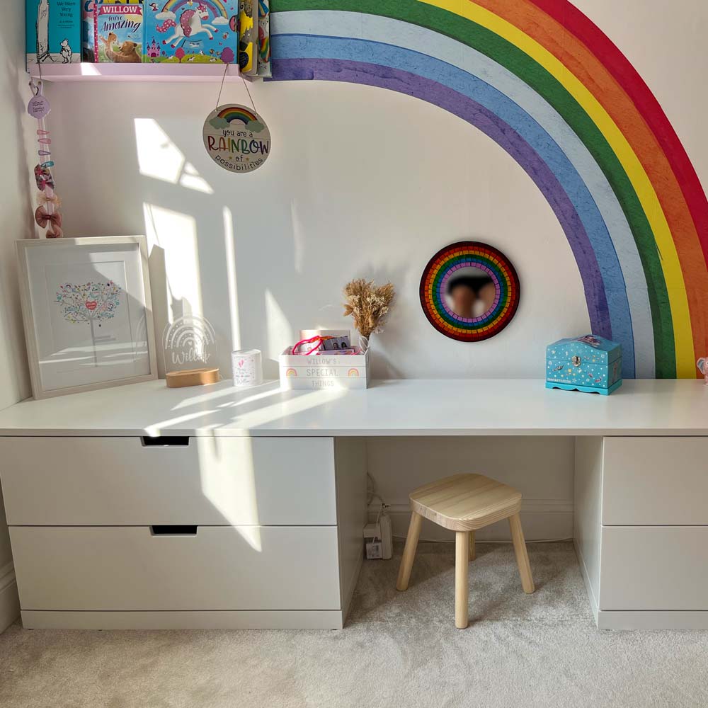 Desk Top Designs Upgrading My Gf’s Desk 😌 It’s Crazy What A