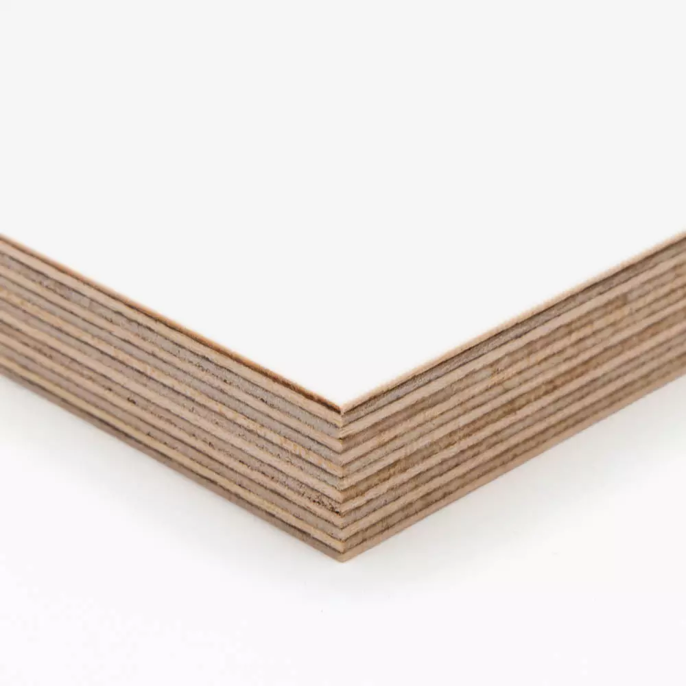 White Melamine Faced Plywood Sheets Laminated Ply Cut My