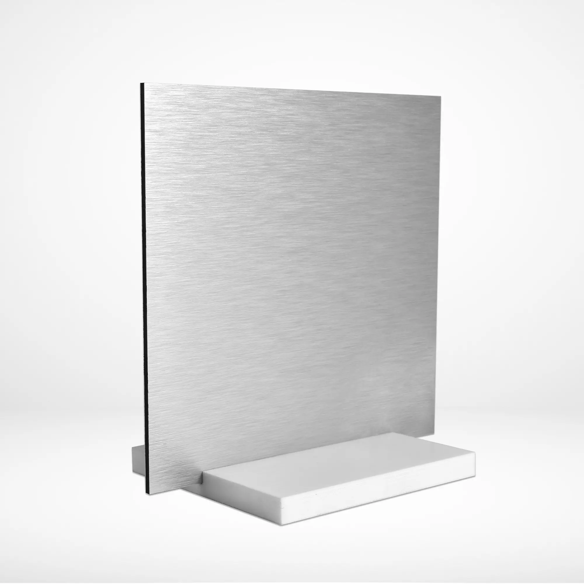 brushed silver splashback