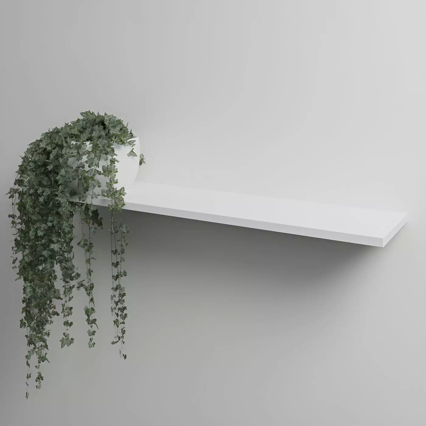 White Floating Shelves